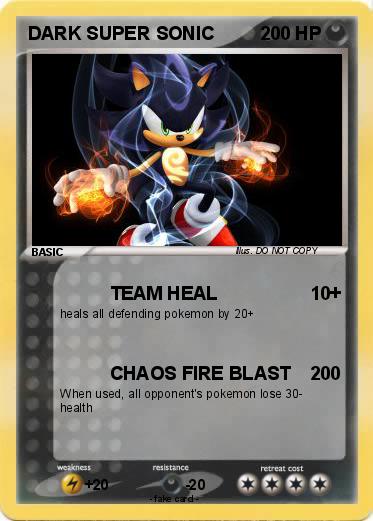Pokémon DARK SUPER SONIC 174 174 - TEAM HEAL - My Pokemon Card