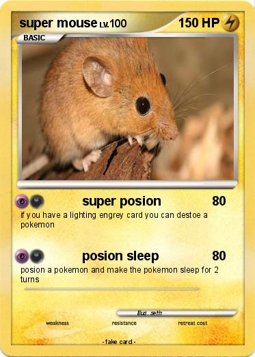 Pokémon super mouse 1 1 - super posion - My Pokemon Card