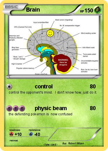 Pokémon Brain 105 105 - control - My Pokemon Card