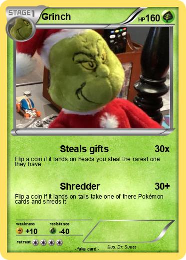 Pokémon Grinch 84 84 - Steals gifts - My Pokemon Card