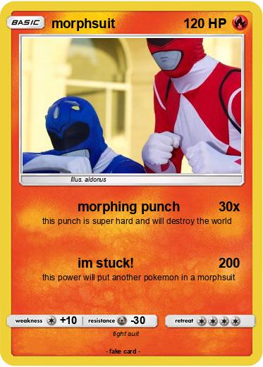 Pokémon morphsuit guys - morphing punch - My Pokemon Card