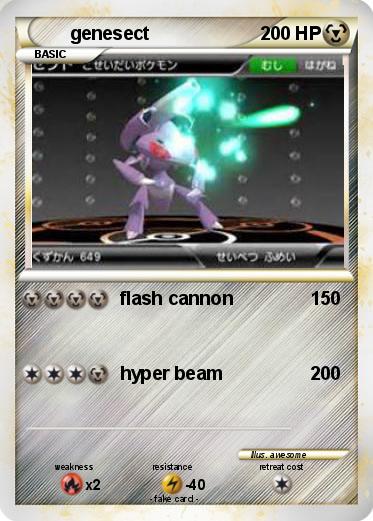 Pokémon genesect 841 841 - flash cannon - My Pokemon Card