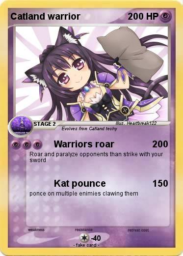 Pokémon Catland warrior - Warriors roar - My Pokemon Card