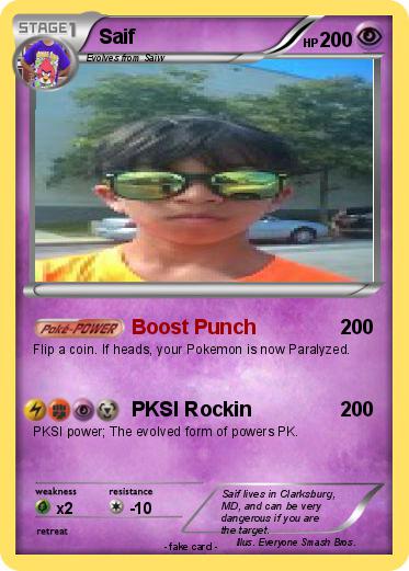 Pokémon Saif 12 12 - Boost Punch - My Pokemon Card