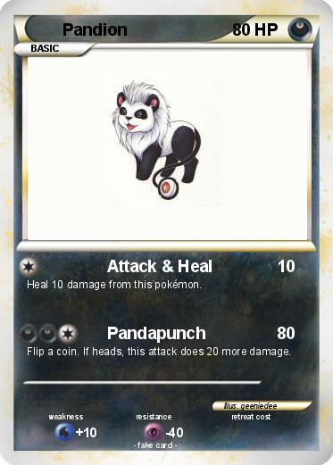 Pokémon Pandion 1 1 - Attack & Heal - My Pokemon Card