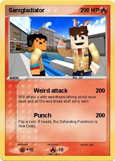 Pokémon Samgladiator 4 4 - Weird attack - My Pokemon Card