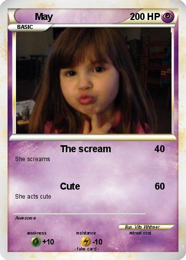 Pokémon May 201 201 - The scream - My Pokemon Card