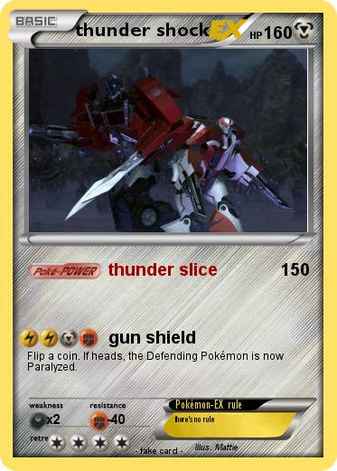 Pokémon thunder shock 97 97 - thunder slice - My Pokemon Card