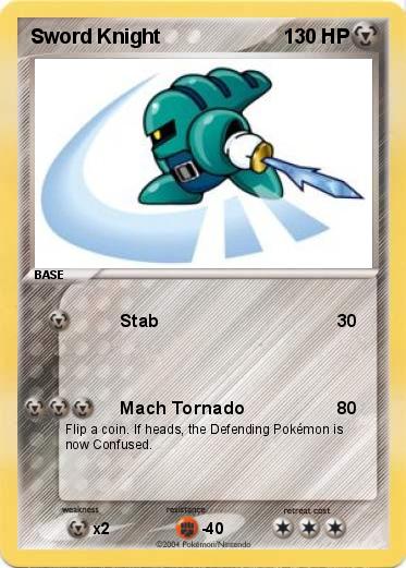 Pokémon Sword Knight - Stab - My Pokemon Card