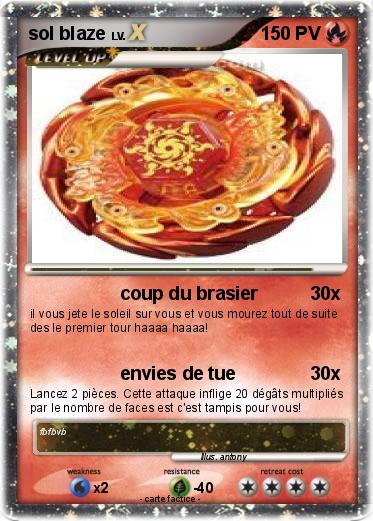 Pokémon sol blaze 6 6 - coup du brasier - Ma carte Pokémon