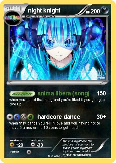 Pokémon night knight - anima libera (song) - My Pokemon Card