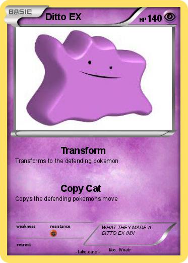 Pokémon Ditto EX 27 27 - Transform - My Pokemon Card
