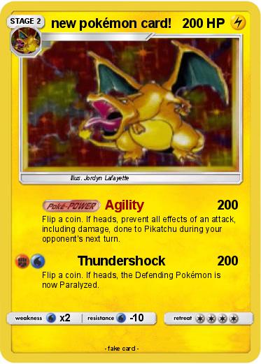 Pokémon new pokemon card - Agility - My Pokemon Card