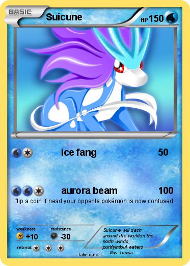 Pokémon Suicune 1945 1945 - ice fang - My Pokemon Card