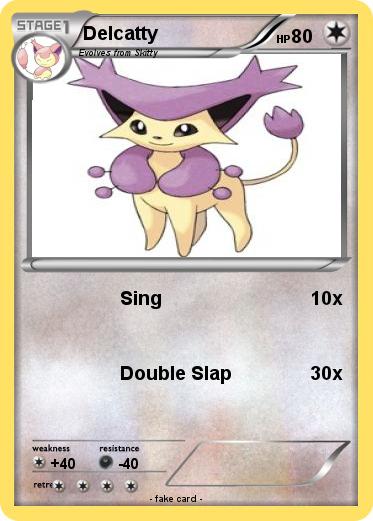 Pokémon Delcatty 99 99 - Sing - My Pokemon Card