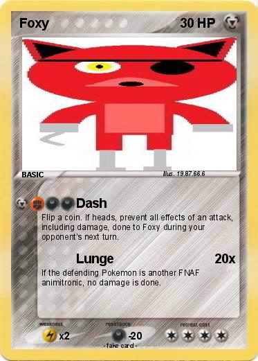 Pokémon Foxy 1381 1381 - Dash - My Pokemon Card