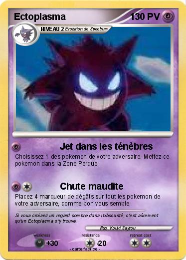 Pokémon Ectoplasma 149 149 - Jet dans les ténèbres - Ma carte Pokémon