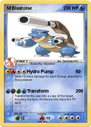 Pokémon M Blastoise 37 37 - Hydro Pump - My Pokemon Card