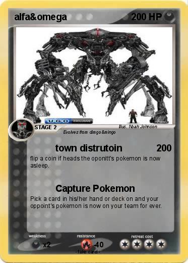 Pokémon alfa omega - town distrutoin - My Pokemon Card