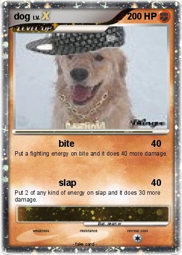Pokémon dog 482 482 - bite - My Pokemon Card