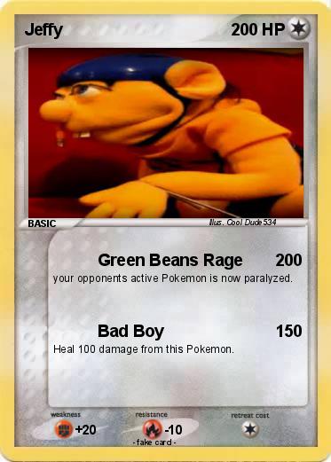 Pokémon Jeffy 214 214 - Green Beans Rage - My Pokemon Card