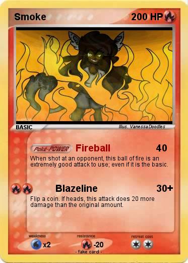 Pokémon Smoke 159 159 - Fireball - My Pokemon Card