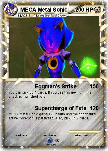 Pokémon MEGA Metal Sonic 5 5 - Eggman's Strike - My Pokemon Card