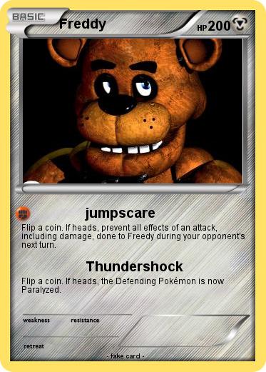 Pokémon Freddy 3801 3801 - jumpscare - My Pokemon Card