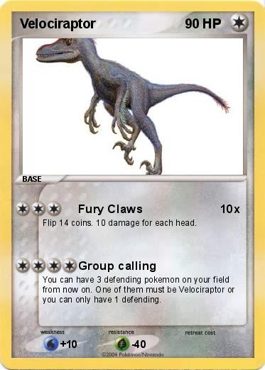 Pokémon Velociraptor 2 2 - Fury Claws - My Pokemon Card