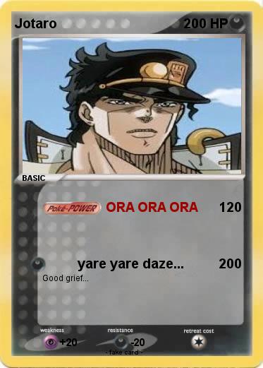 Pokémon Jotaro 28 28 - ORA ORA ORA - My Pokemon Card