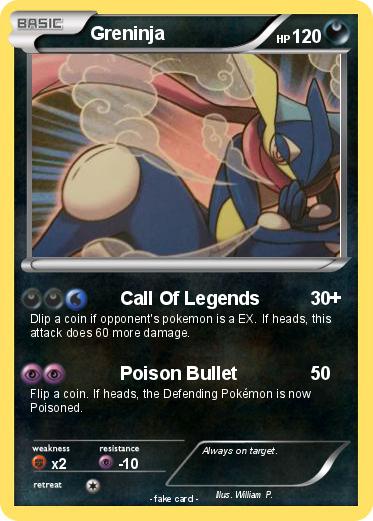 Pokémon Greninja 319 319 - Call Of Legends - My Pokemon Card