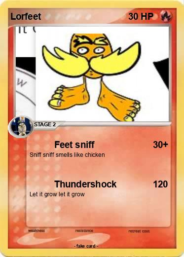 Pokémon Lorfeet - Feet sniff - My Pokemon Card