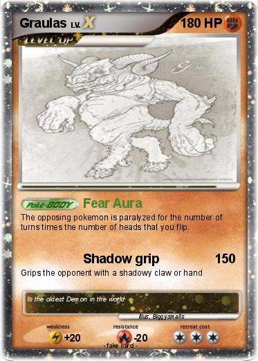 Pokémon Graulas - Fear Aura - My Pokemon Card