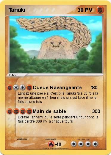 Pokémon Tanuki 1 1 - Queue Ravangeante 1 - Ma carte Pokémon