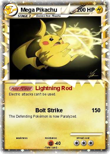 Pokémon Mega Pikachu 418 418 - Lightning Rod - My Pokemon Card