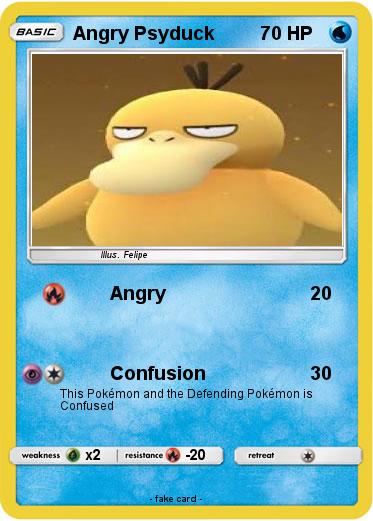 Pokémon Angry Psyduck - Angry - My Pokemon Card