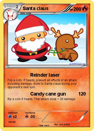 Pokémon Santa claus 166 166 - Reinder laser - My Pokemon Card