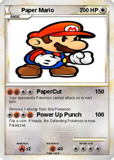 Pokémon Paper Mario 264 264 - PaperCut - My Pokemon Card