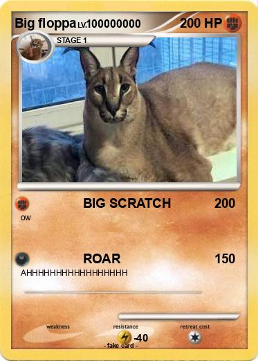 Pokémon Big floppa 55 55 - BIG SCRATCH - My Pokemon Card