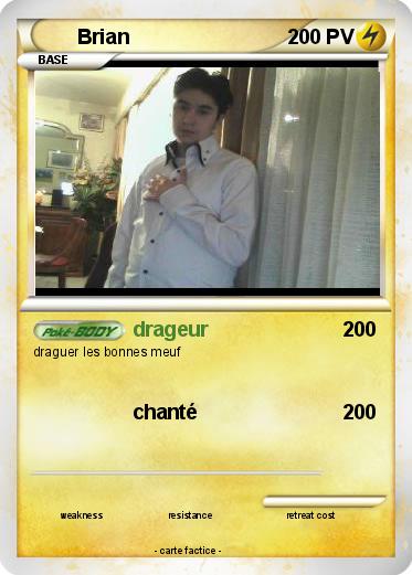 Pokémon Brian 363 363 - drageur - Ma carte Pokémon