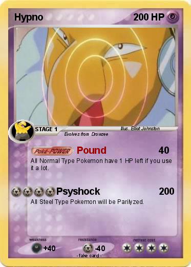 Pokémon Hypno 245 245 - Pound - My Pokemon Card