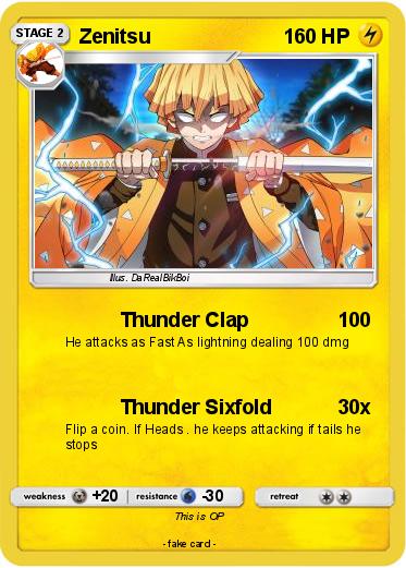 Pokémon Zenitsu 7 7 - Thunder Clap - My Pokemon Card