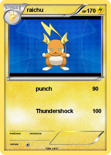 Pokémon raichu 4148 4148 - punch - My Pokemon Card