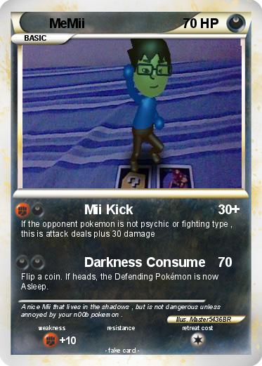 Pokémon MeMii - Mii Kick - My Pokemon Card