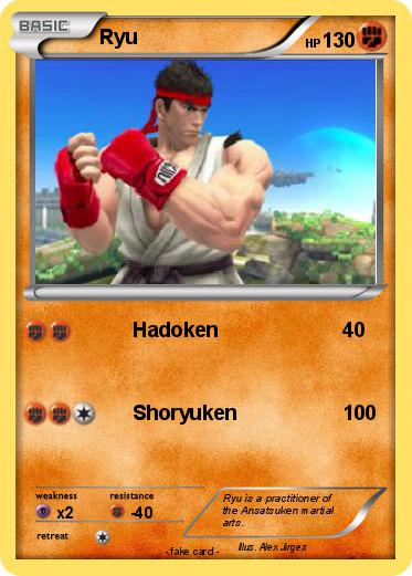 Pokémon Ryu 337 337 - Hadoken - My Pokemon Card