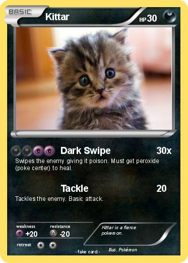 Pokémon Kittar - Dark Swipe - My Pokemon Card