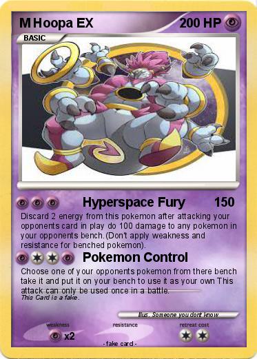 Pokémon M Hoopa EX 9 9 - Hyperspace Fury - My Pokemon Card