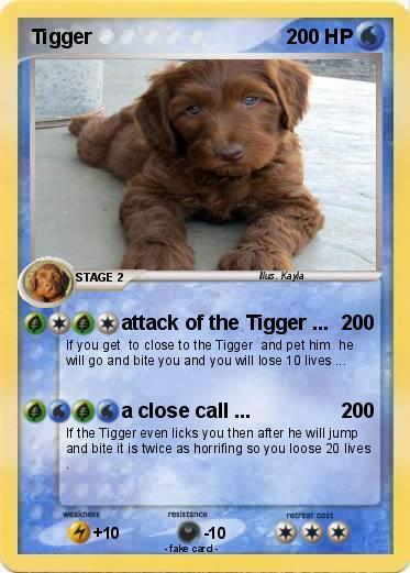 Pokémon Tigger 35 35 - attack of the Tigger ... - My Pokemon Card