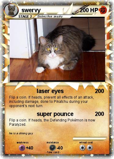 Pokémon swervy - laser eyes - My Pokemon Card