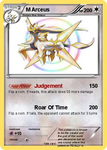 Pokémon M Arceus 170 170 - Judgement - My Pokemon Card